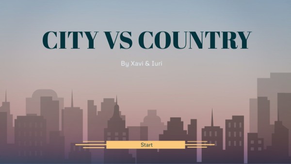 CITY VS COUNTRY 2.0