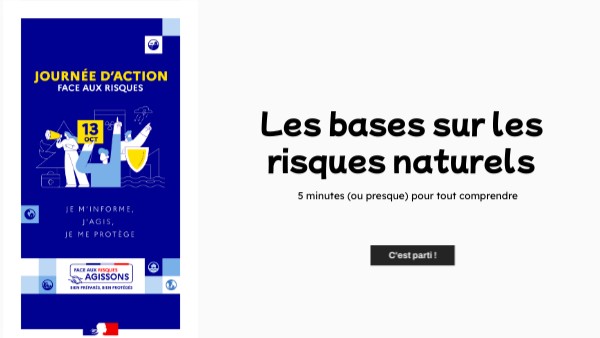 5 min pour comprendre les risques naturels