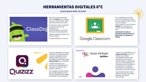 LAS HERRAMIENTAS DIGITALES DE 6ºC | Genially