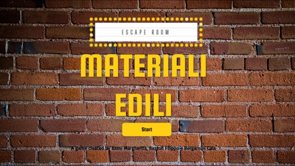 Escape Room Materiali Edili