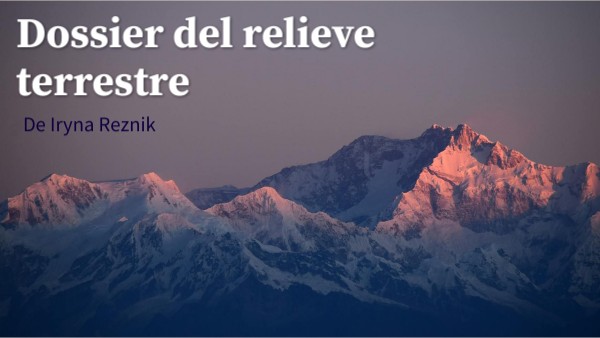 Dossier relieve terrestre