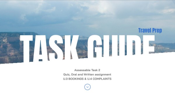 Task 2 - Travel prep | Genially