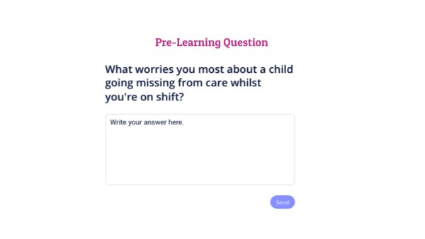 Missing from Care - Pre Learning Question