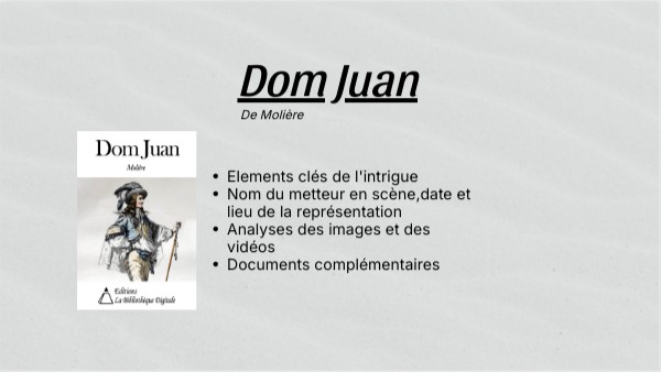 Présentation Dom Juan