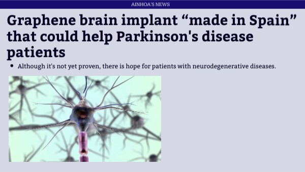 Graphene brain implant