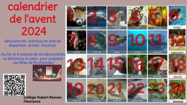 cc calendrier avent 2024 | Genially