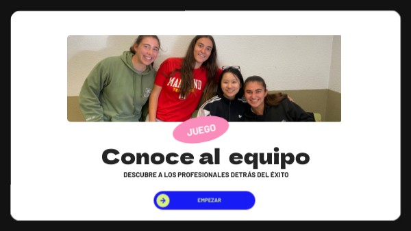 Juego conoce al equipo | Genially