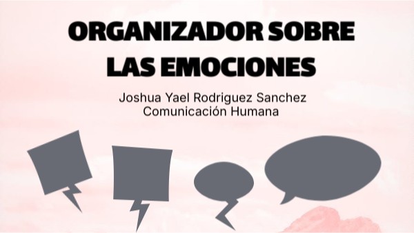 Organizador sobre las Emociones | Genially
