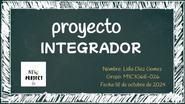 proyecto integrador | Genially