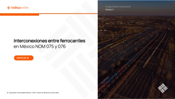 Interconexiones entre ferrocarriles en México (NOM 075 y 076) | Genially