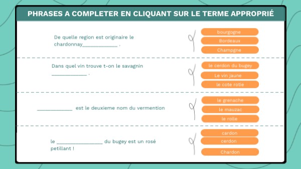 COMPLETER LES PHRASES | Genially
