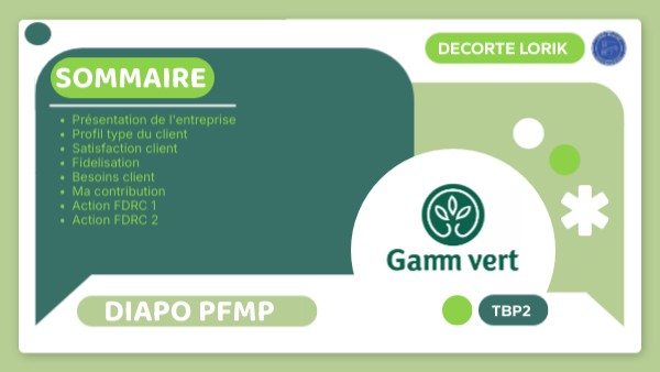 Diapo Gamm Vert | Genially