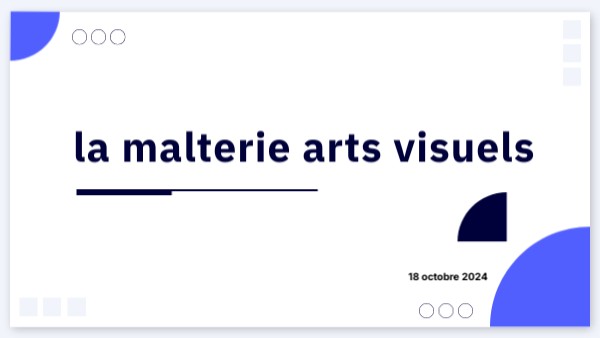 Présentation du 18 octobre