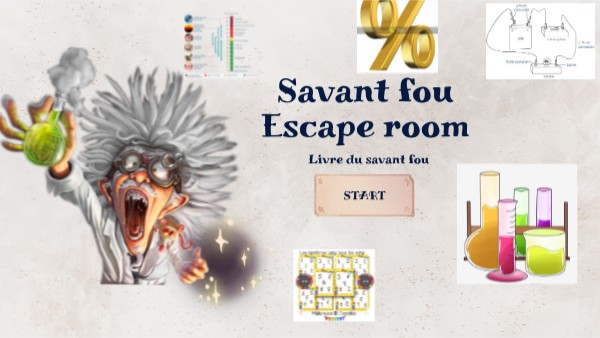 Escape game savant fou | Genially