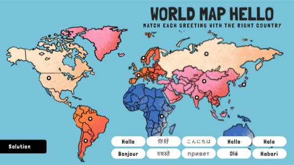 WORLD MAP LANGUAGES | Genially