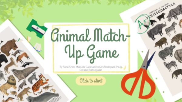Animal Match-Up Game