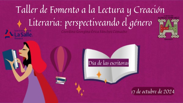 Taller de Fomento a la Lectura y Creación Literaria | Genially