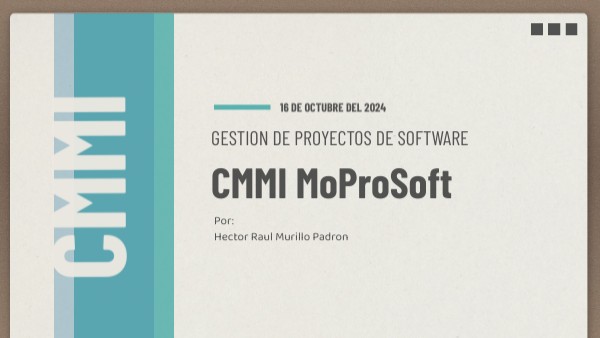 CMMI MoProSoft