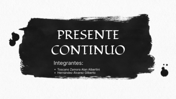 PRESENTACIÓN presente continuo | Genially