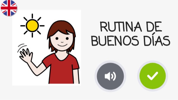 1º RUTINA BUENOS DÍAS, inglés