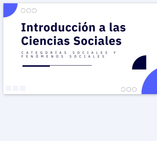 Categorías Sociales y Fenómenos Sociales | Genially