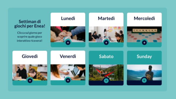 Programma della settimana 21/10