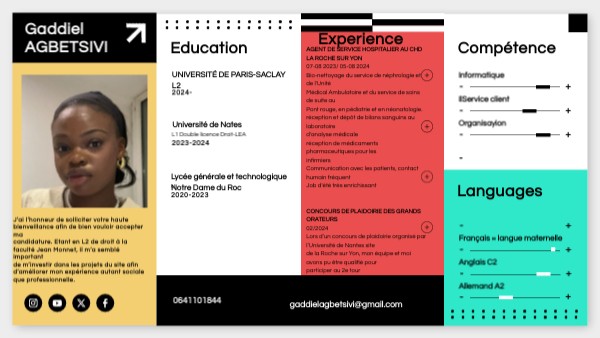 Copie - CV COMPACT | Genially