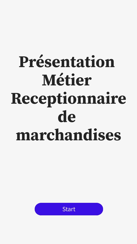 Présentation interactive basique mobile