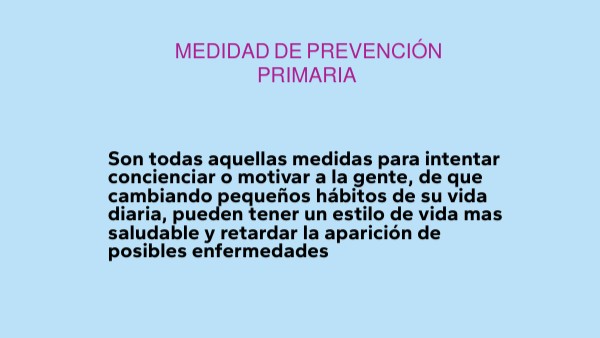 Presentación prevención primaria