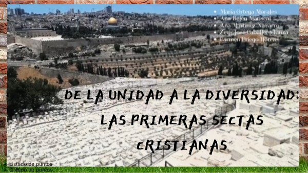 Las primeras sectas