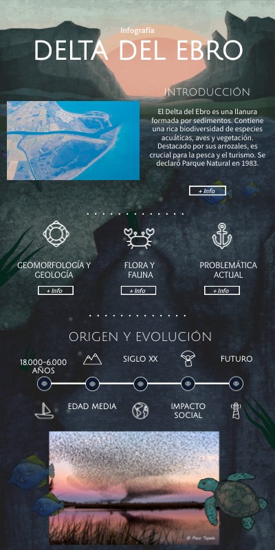 Infografía Delta del Ebro