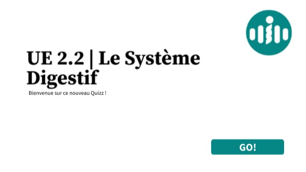 S1 UE 2.2 Le Système Digestif