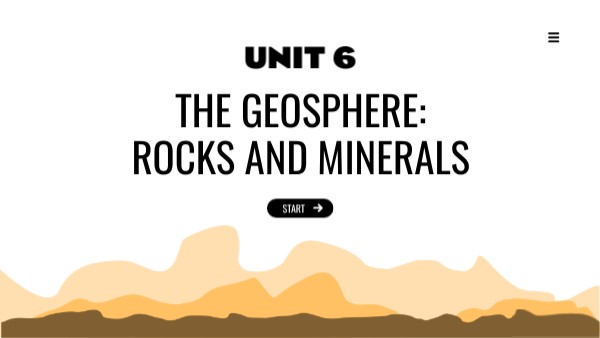 THE GEOSPHERE: Rocks and minerals