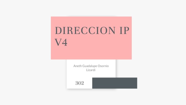 Direccion ipv4