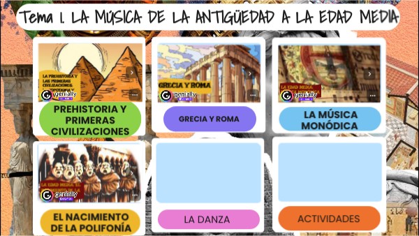 TEMA 1. LA MÚSICA DESDE LA PREHISTORIA A LA EDAD MEDIA