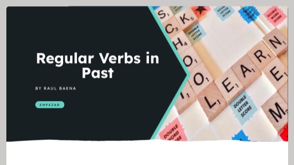 Regular Verbs in Past | Genially