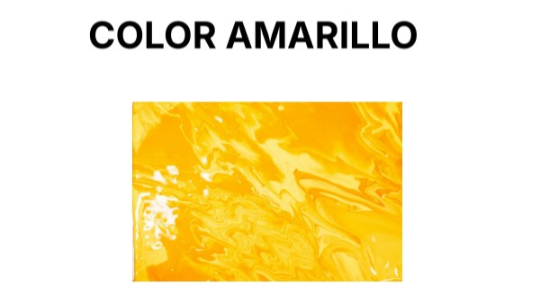 COLOR AMARILLO