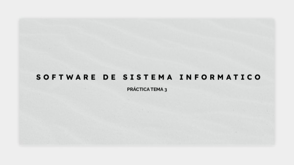 Software de sistema informatico