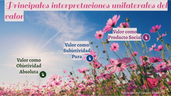 Principales interpretaciones unilaterales del valor