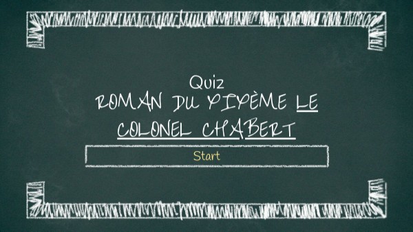 Quiz Tableau noir | Genially
