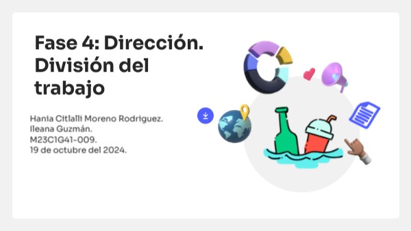 Fase 4. Dirección. División del trabajo
