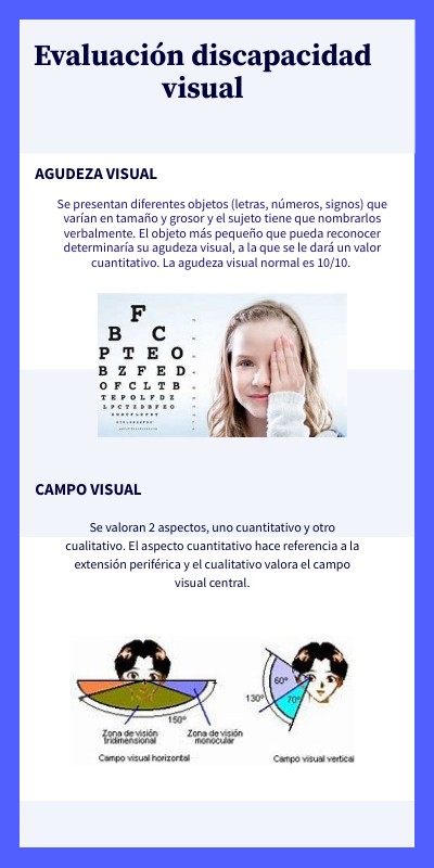 Evaluación discapacidad visual
