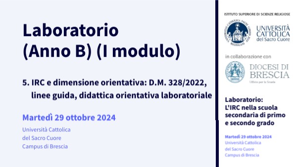 5. IRC e dimensione orientativa