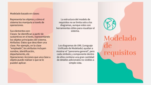 TRÍPTICO Modelado de requisitos | Genially