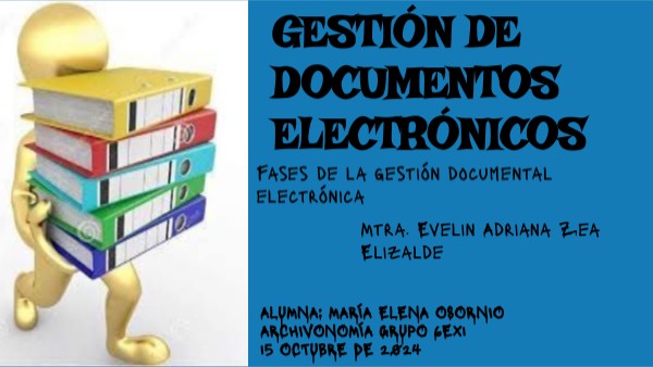 FASES DE LA GESTIÓN DOCUMENTAL ELECTRÓNICA | Genially