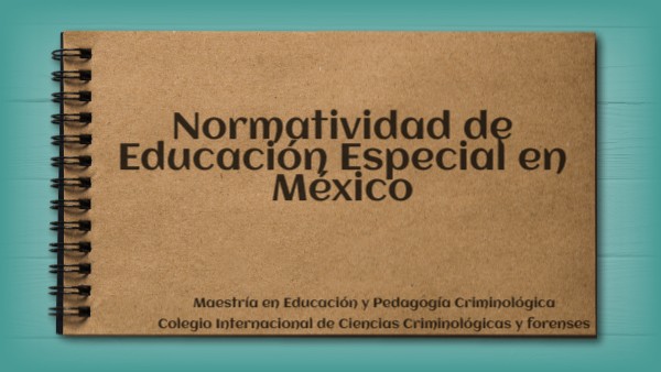 Normatividad de Educación Especial en México