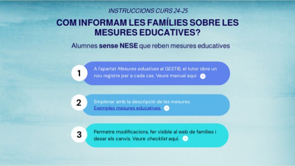 CEIP Els Molins (Búger) // PEP i mesures educatives (curs 24-25)