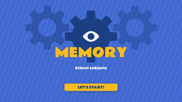 memory school subjects | Genially