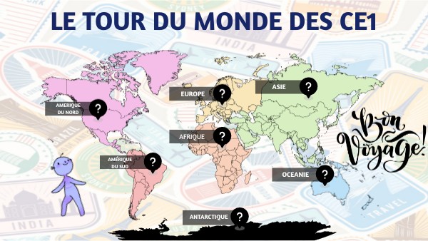 le tour du monde des CE1 | Genially