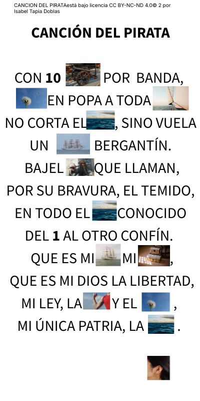 CANCIÓN DEL PIRATA | Genially